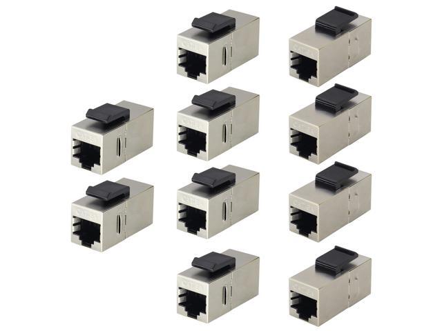 BUCIER RJ45 Coupler Keystone Jack Cat6A 10G Ethernet Panel Cat6A Female ...