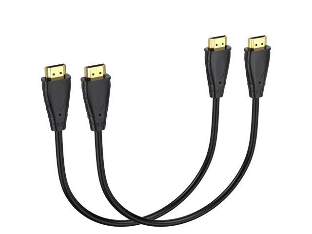 BUCIER Short HDMI Cable 1 Foot, 2-Pack 4K UHD HDMI Cables Male to Male ...