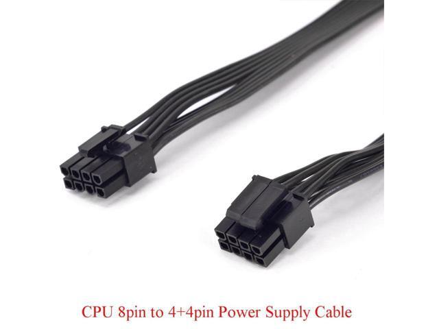 CPU 8pin to 4+4pin Power supply Cable ATX 12V Durable 2x P4 to P8 for ...
