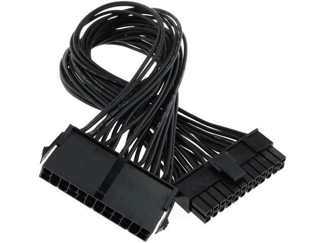 ATX 24 Pin Extension Cable Lead 24 Pin Male to 24 Pin Female ATX Power ...