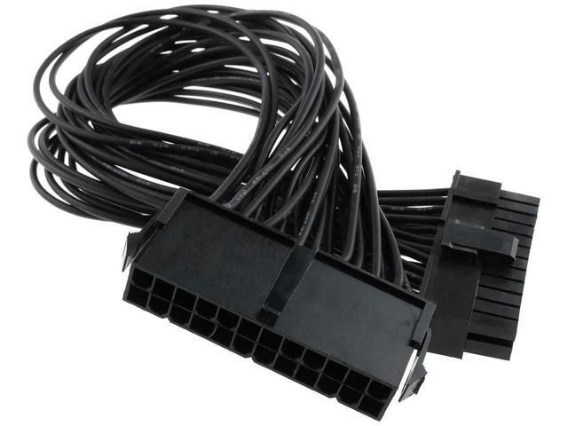ATX 24 Pin Extension Cable Lead 24 Pin Male to 24 Pin Female ATX Power ...