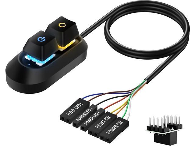 BUCIER External Power Button for Desktop, PC Power Switch, Push Button ...