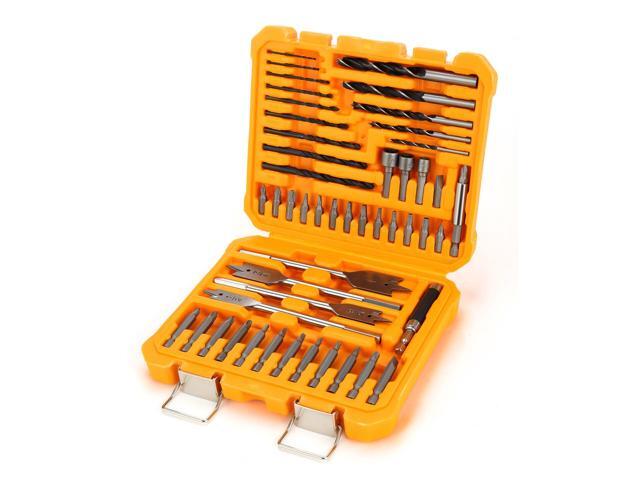 MOTORHEAD 50-Piece Screwdriver & Drill Bit Set, Woodworking, Flat Spade ...