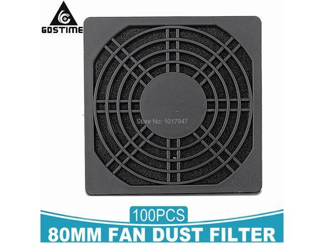 100Pcs Lot 80mm Fan Dust Proof Filter 3 in 1 Dustproof Sponge Case ...