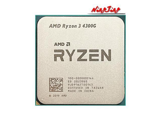 Amd ryzen 3 4300g r3 4300g 3.8ghz quatro-núcleo oito-linha 65w ...