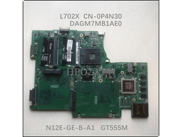 XPS 17 L702X CN-0P4N30 0P4N30 P4N30 DAGM7MB1AE0 GT555M GPU Mainboard ...