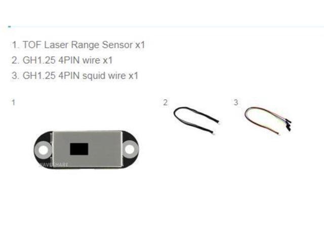 TOF (Time Of Flight) Laser Range Sensor, UART / CAN Bus, Cascading ...