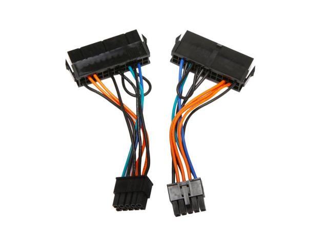 24-Pin Female to 10-Pin Male Adapter Power Supply Cable Cord for Lenovo ...