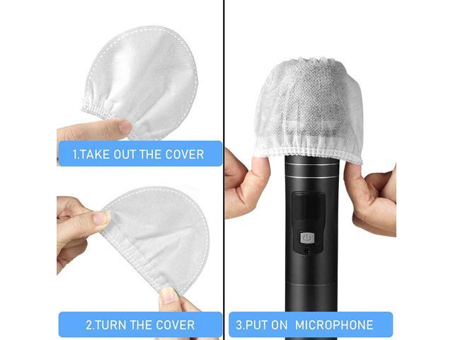 200Pcs Disposable Microphone Cover, Non-Woven Mic Cover No-Odor ...