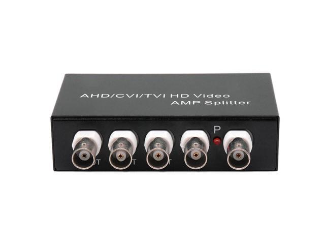 Signal 1 in 4 Out AHD/CVI/TVI Video Splitter HD Coaxial Camera,Black ...