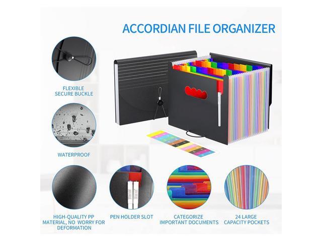 Accordian File Organizer,Expandable File Folder,Portable Accordian ...