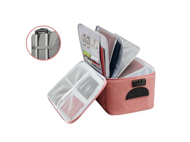 2 Pcs Large Capacity Document Storage Bag Box Waterproof Document Bag ...