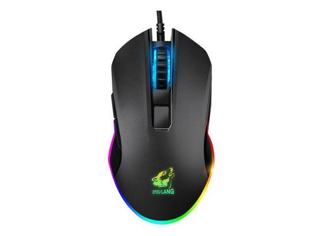 V1 Gaming Mouse Wired Rgb Light 8 Programmable Buttons Optical Sensor ...