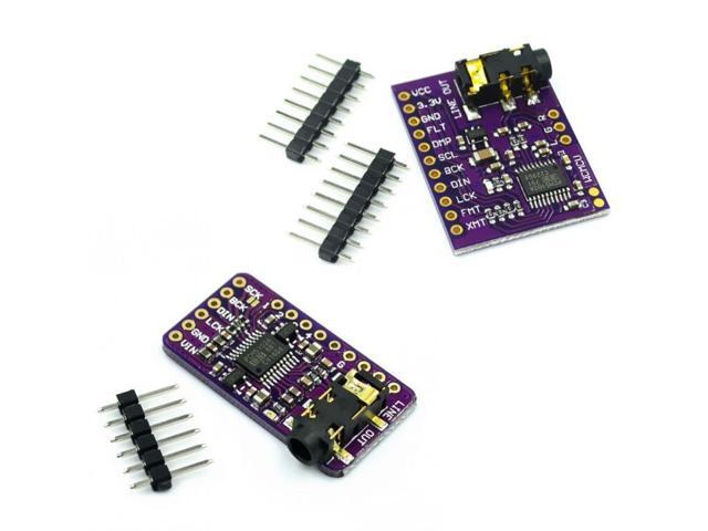 PCM5102 PCM5102A DAC Sound Card Board pHAT 3.5mm Stereo Jack 24 Bits ...