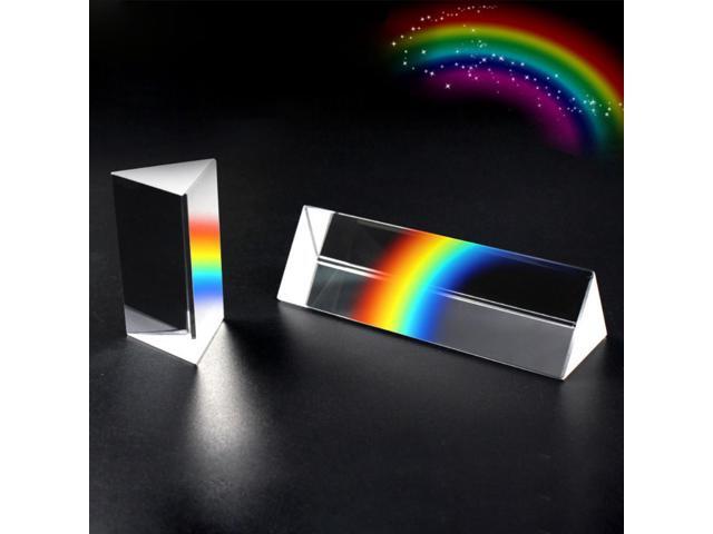 25*25*25*25mm Triangular Prism Rainbow Prisma Crystal Glass ...