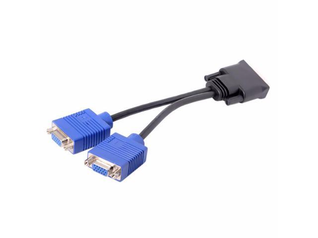 Y Splitter DMS-59 to Dual 15 pin VGA Cable Molex Display Adapter 59 pin ...