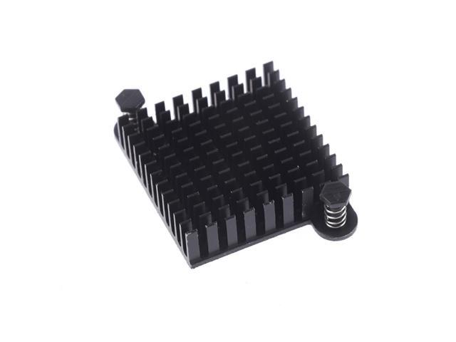 1pc Anodized Black Aluminum Heatsink 35x35x10mm CPU Southbridge IC ...