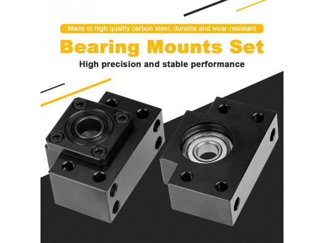 Ball Screw Bearing Fixed+Floated Side Bearing Mount End Supports ...