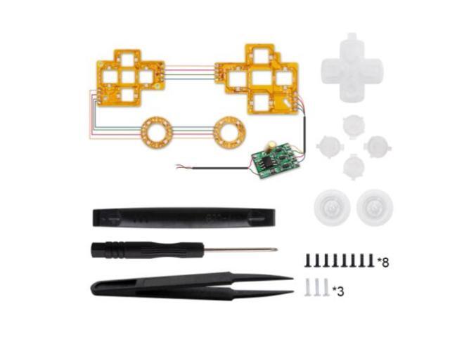 2 sets /lot Multi-Colors Luminated D-pad Thumb Sticks LED Mod for PS5 ...