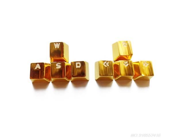 8pcs Metal Keycaps WASD ARROW Zinc Alloy KeyCap Backlit Key Cap For ...