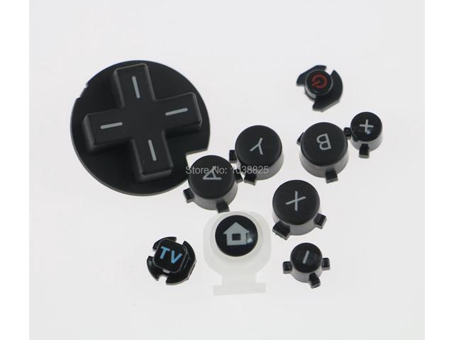 Black FUll set Control Keys Cross ABXY Key Buttons for Nintendo Wii U ...