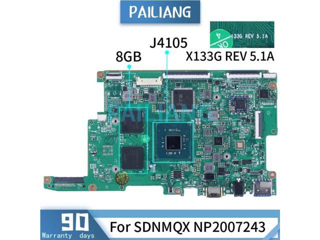 For SDNMQX NP2007243 Celeron J4105 Laptop Motherboard X133GR510-GD60C ...