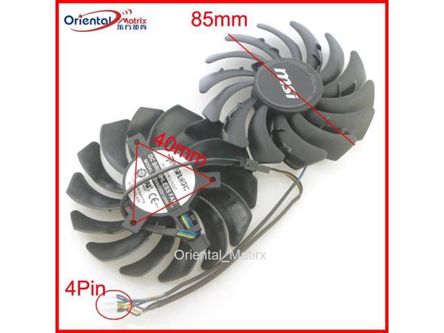 PLD09210S12HH 85mm 12V 0.40A 4Pin VGA Fan For MSI RX5700 5700XT EVOKE ...