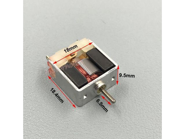 DC 3V-6V 5V 16000RPM High Speed Mini 020 Motor Thin Square 18mm Bare ...