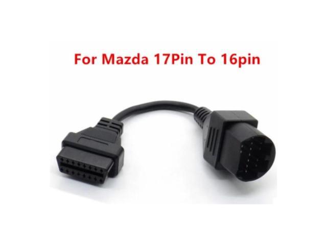 cables 17Pin to 16Pin OBD 2 Cable For Mazda 17 Pin Male to 16 Female Connector Line OBD2 Scan ...