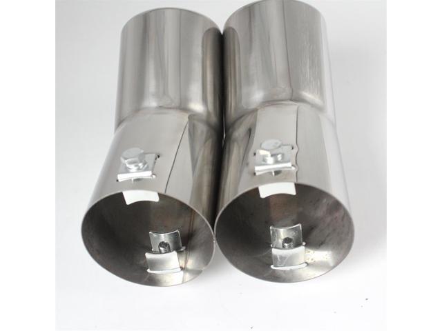 Chrome Stainless Steel Exhaust PipeTail Rear Muffler Tip For MK4 Golf ...