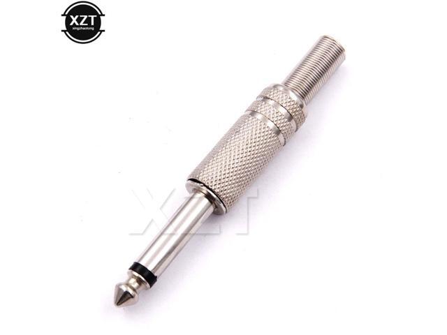 1pcs 6.35mm 1/4" Male Mono Plug 6.35mm 6.5mm Audio jack Connector 6.5 ...