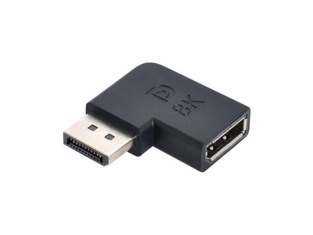 4pcs/set Left Angled Mini DisplayPort 1.4 8K 60hz to DP Adapter Male ...