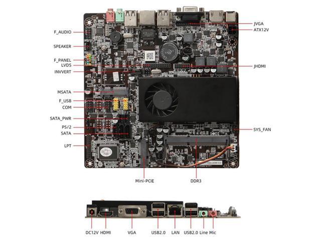 Motherboard for Core I5-3317U Computer Motherboard Embedded Ddr3 Industrial Control Motherboard ...