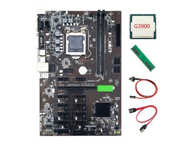 B250 BTC Mining Machine Motherboard LGA115112 16X Graph Card with DDR4 ...