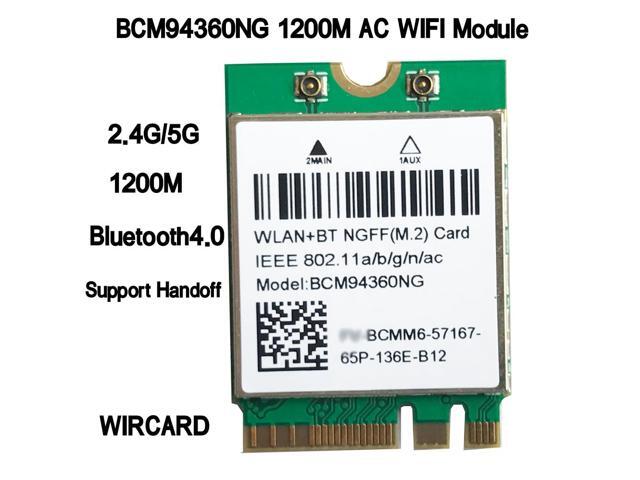 Dual band Wireless Hackintosh BCM94360NG WIFI Card NGFF M.2 1200Mbps ...