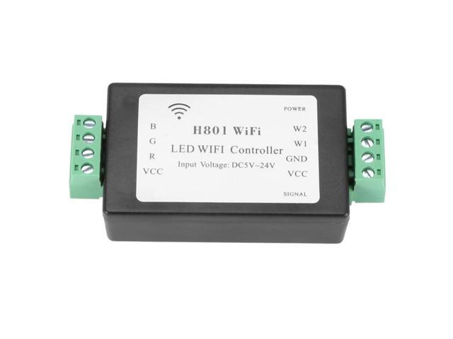 H801 RGBW LED WIFI Controller LED RGB Controller DC5-24V Input For 5050 ...