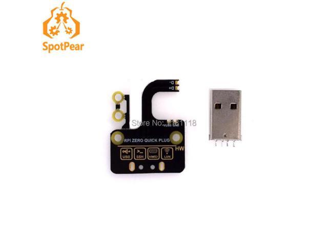 Raspberry Pi Zero USB Quick plug model PI0 W black USB adapter board ...