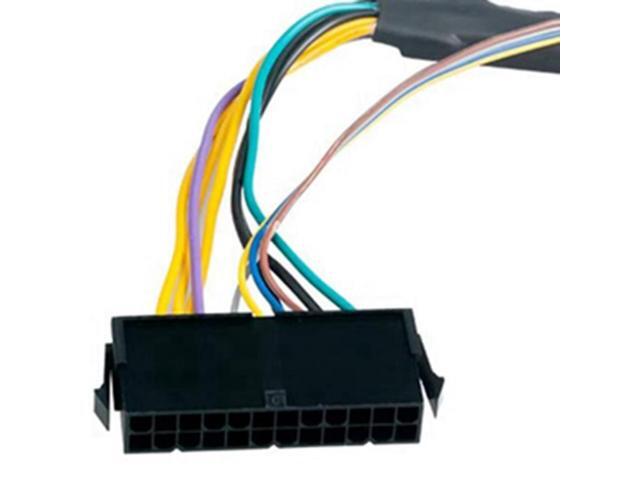 2 Pcs ATX 24Pin to Motherboard 2Port 6Pin Power Supply Cable for HP ...