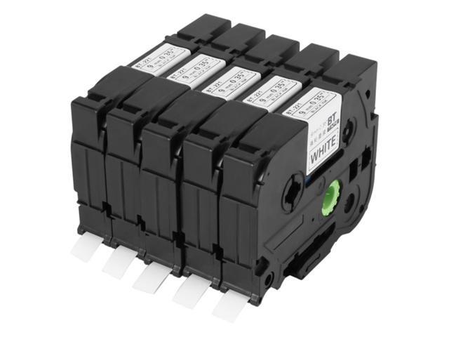 5Pcs Tze-221 9Mm Black on White Tze221 Tz221 Tze 221 Tz Tape for ...