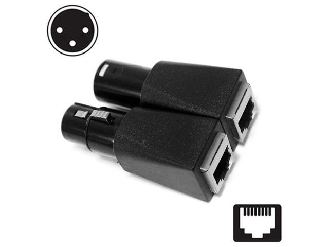 DMX To RJ45 Connector RJ45 Ethernet To 3 Pin XLR DMX Female & Male ...