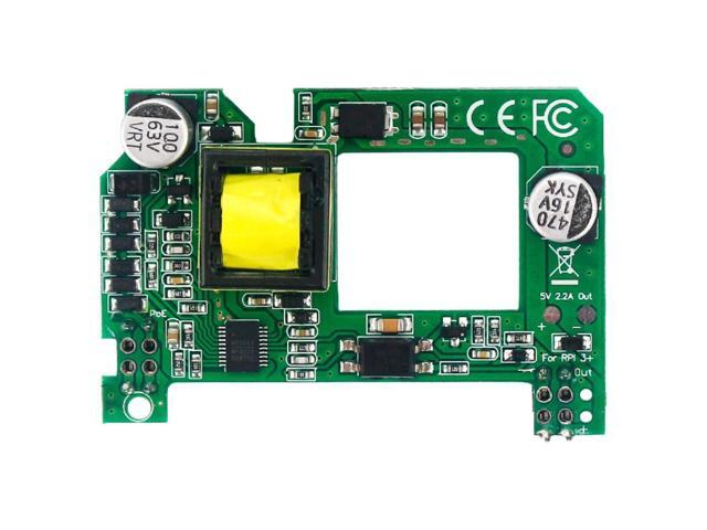 For Raspberry Pi 4B/3B+ 802.3Af POE Power Supply Module Ethernet ...