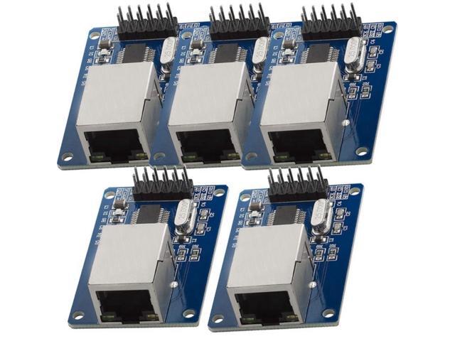 5 Pack ENC28J60 Ethernet Shield LAN Network Module Compatible with for Arduino, Development ...