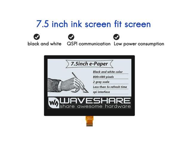 Waveshare Electronic Ink Screen 7.5-Inch E-Paper Full-Fit Screen Global ...
