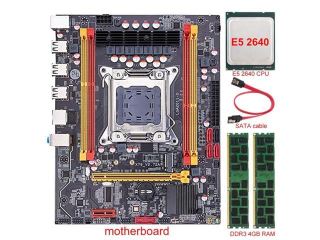 X79 Motherboard+E5 2640 CPU+2X DDR3 4GB RAM X79 Chip LGA2011 SATA3.0 ...