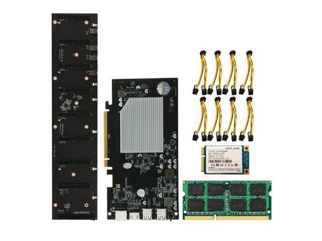 ETH-HSW3 BTC Mining Motherboard Set 8XPCIE X16 Graphics Slot 67mm Pitch ...