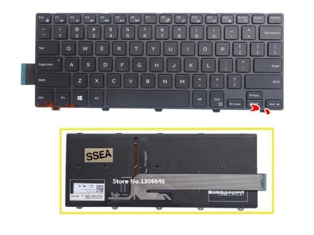 SSEA US Keyboard backlight For DELL 14 3000 5000 14MR MD PD LR 3446 ...