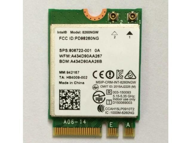 For Intel Wireless-AC 8260 8260NGW 802.11ac 867Mbps NGFF 2.4G/5GHz WIFI ...