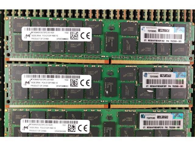 RAM Applies to HP 752369-081 DDR4 16G 32G 2400T ECC REG memory 809083 ...