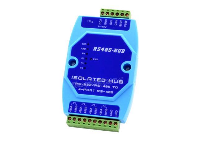 Industrial Grade Optical Isolation 4-channel RS485 Hub Sharing Device 485 Splitter 485hub 1 in 4 ...