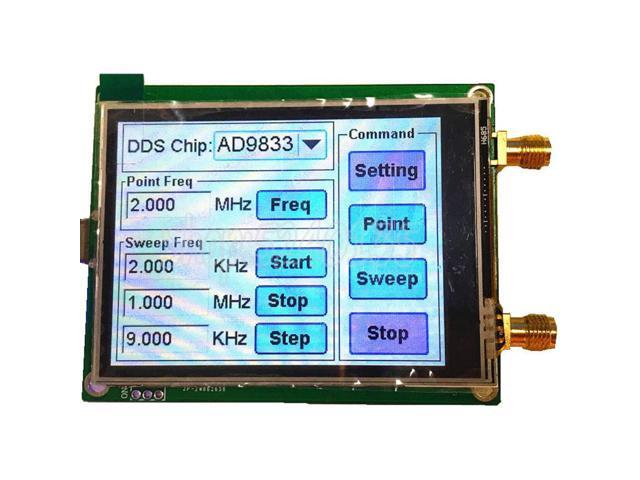 AD9833 full touch screen signal generator DDS signal source point frequency sweep frequency TFT ...